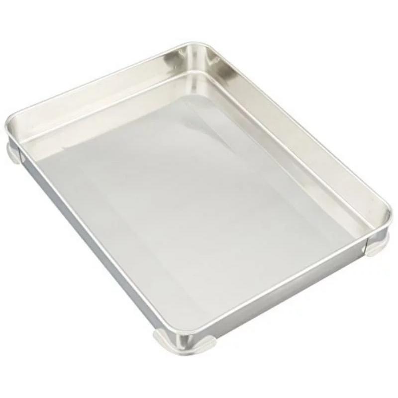 業務用餃子バット。丈夫な18-8ステンレス製。サイズ：400×300×80mm材質：18-8ステンレス品番：025044商品コード00468425サイズ400×300×80mm材質18-8ステンレス種別本体のみ関連商品(ケース)18-8餃子...