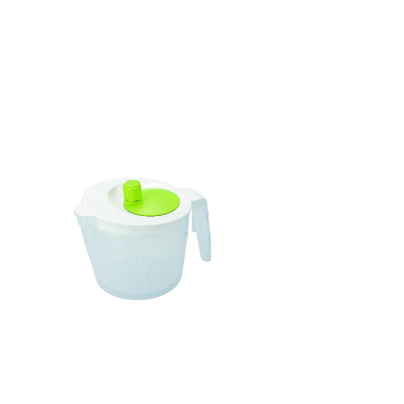くるくる回してさっと水切り。サラダなど洗った野菜の水がしっかりきれて水っぽさがなくなります。サイズ：[外寸]220×160×160mm材質：[本体・フタ・バスケット・ツマミ]ポリプロピレン(耐熱温度110℃)、[ギア]ポリアセタル樹脂(耐熱...