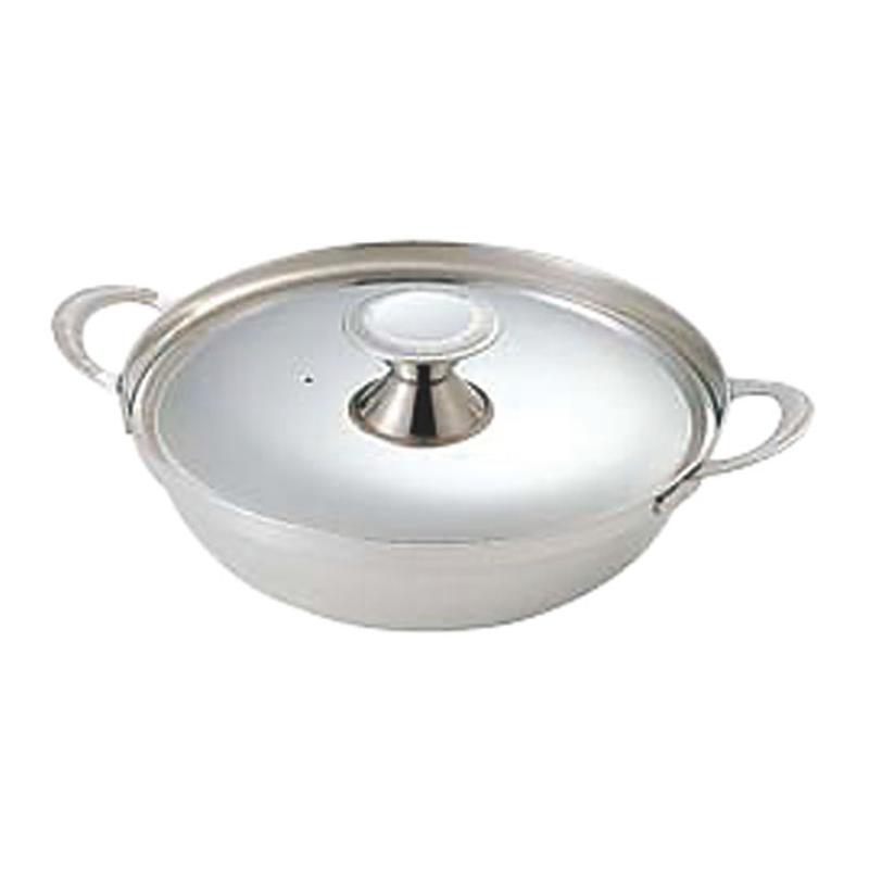 IH対応のしゃぶしゃぶ鍋やちり鍋、うどん、すき鍋などが楽しめる卓上鍋です。サイズ：[外径]φ156×[高さ]43mm材質：Nbステンレス容量：600ml品番：291013商品コード00482850サイズ[外径]φ156×[高さ]43mm材質...