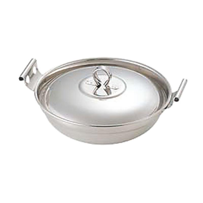 しゃぶしゃぶ鍋やちり鍋、うどん、すき鍋などが楽しめる卓上鍋です。サイズ：φ210×57mm材質：18-0ステンレス容量：1.33L品番：291054商品コード00482918サイズφ210×57mm材質18-0ステンレス容量1.33L関連商...