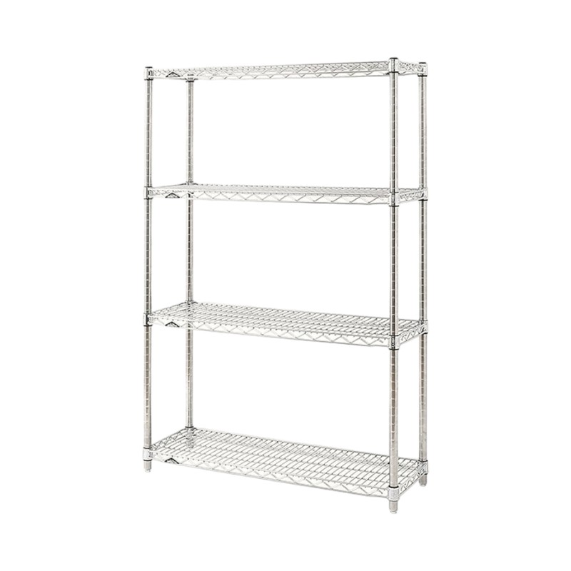 SUPER ERECTA SHELF(スーパーエレクター・シェルフ)。奥行310mmシリーズ。サイズ：307×910×H1384mm材質：スチールワイヤー、クロムメッキ品番：137152商品コード00501721サイズ307×910×H13...