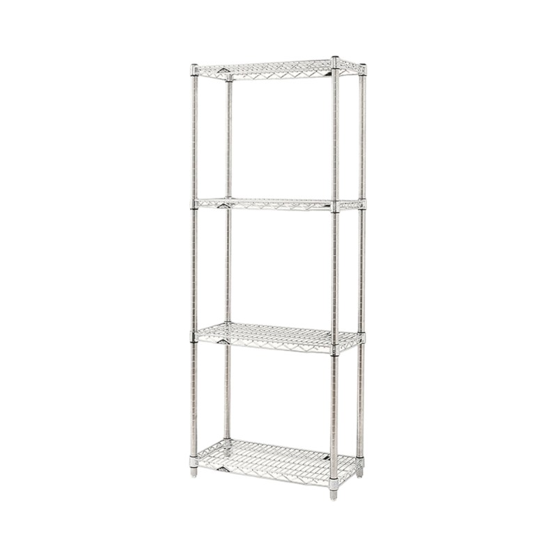 SUPER ERECTA SHELF(スーパーエレクター・シェルフ)。奥行310mmシリーズ。サイズ：307×605×H1587mm材質：スチールワイヤー、クロムメッキ品番：137134商品コード00501761サイズ307×605×H15...