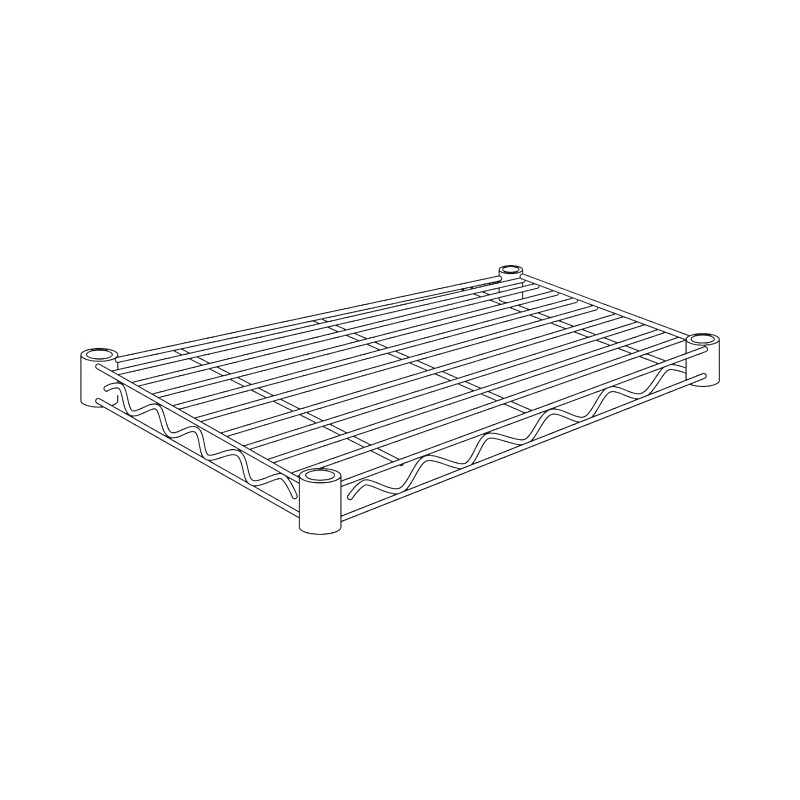 SUPER ERECTA SHELF(スーパーエレクター・シェルフ)。奥行310mmシリーズ。サイズ：307×1518×H1892mm材質：スチールワイヤー、クロムメッキ品番：137178商品コード00501815サイズ307×1518×H...