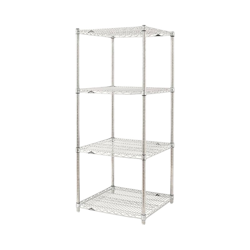 SUPER ERECTA SHELF(スーパーエレクター・シェルフ)。サイズ：613×758×H1587mm材質：スチールワイヤー、クロムメッキ品番：137384商品コード00502234サイズ613×758×H1587mm材質スチールワイ...