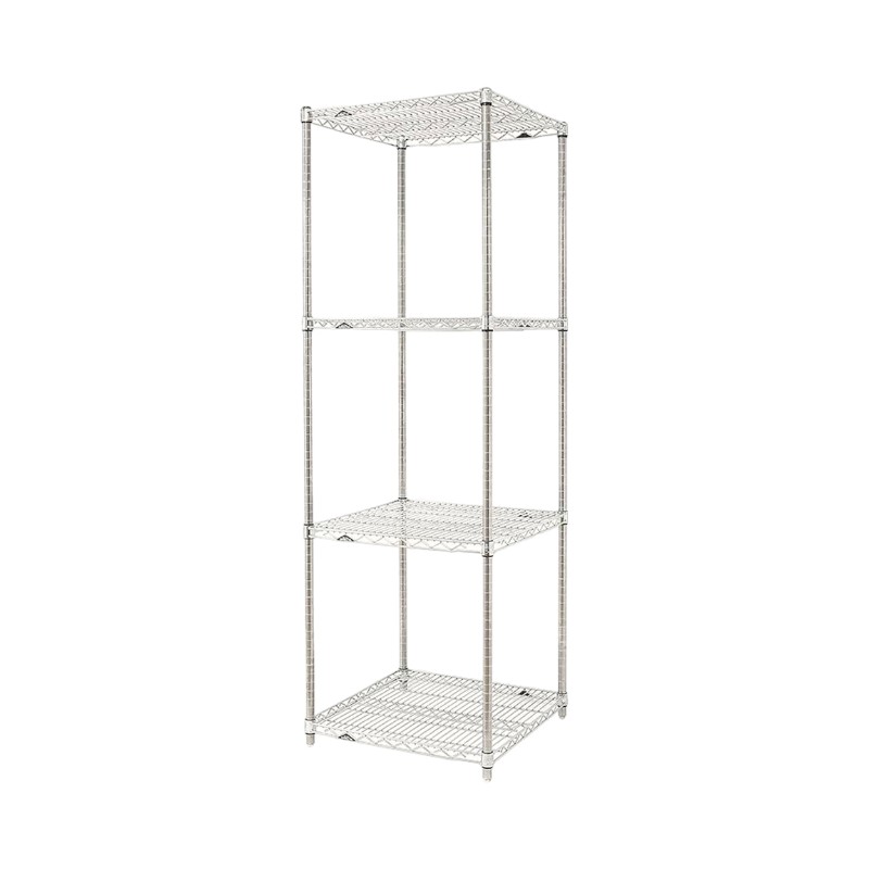 SUPER ERECTA SHELF(スーパーエレクター・シェルフ)。サイズ：613×605×H1892mm材質：スチールワイヤー、クロムメッキ品番：137376商品コード00502274サイズ613×605×H1892mm材質スチールワイ...