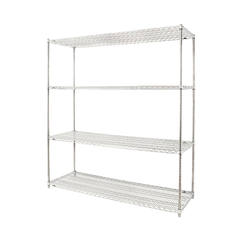 SUPER ERECTA SHELF(スーパーエレクター・シェルフ)。サイズ：613×1518×H1892mm材質：スチールワイヤー、クロムメッキ品番：137426商品コード00502286サイズ613×1518×H1892mm材質スチール...