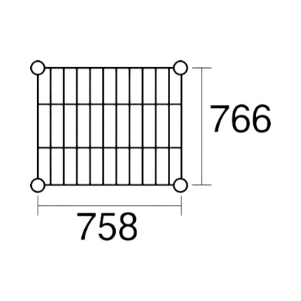 SUPER ERECTA SHELF(スーパーエレクター・シェルフ)。サイズ：766×758×H1384mm材質：スチールワイヤー、クロムメッキ品番：137443商品コード00502396サイズ766×758×H1384mm材質スチールワイ...