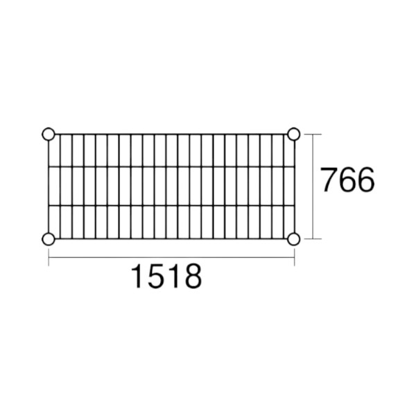 SUPER ERECTA SHELF(スーパーエレクター・シェルフ)。サイズ：766×1518×H2197mm材質：スチールワイヤー、クロムメッキ品番：137480商品コード00502492サイズ766×1518×H2197mm材質スチール...