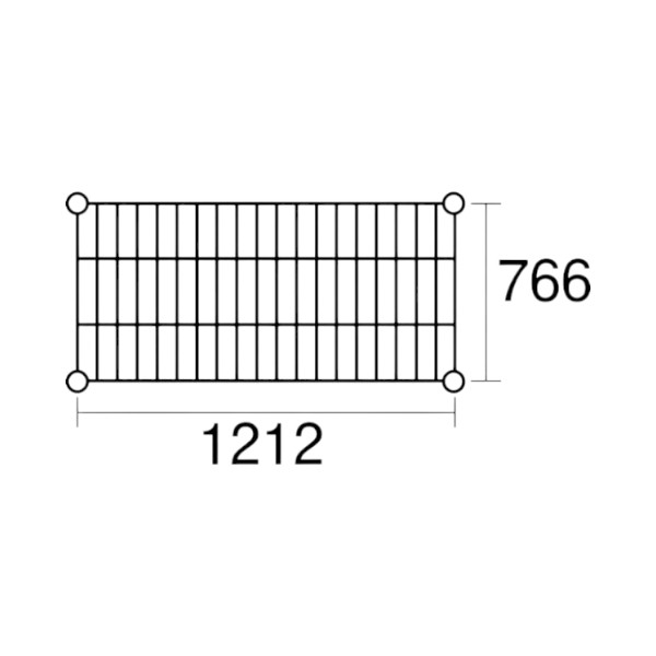 SUPER ERECTA SHELF(スーパーエレクター・シェルフ)。サイズ：766×1212×H2197mm材質：スチールワイヤー、クロムメッキ品番：137471商品コード00502499サイズ766×1212×H2197mm材質スチール...