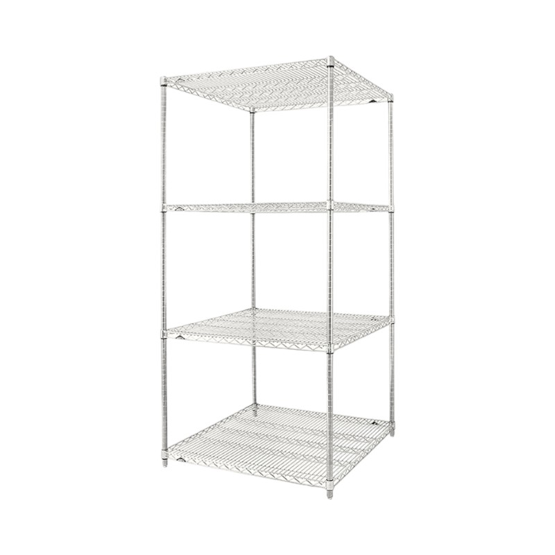 SUPER ERECTA SHELF(スーパーエレクター・シェルフ)。サイズ：919×910×H1892mm材質：スチールワイヤー、クロムメッキ品番：137496商品コード00502544サイズ919×910×H1892mm材質スチールワイ...