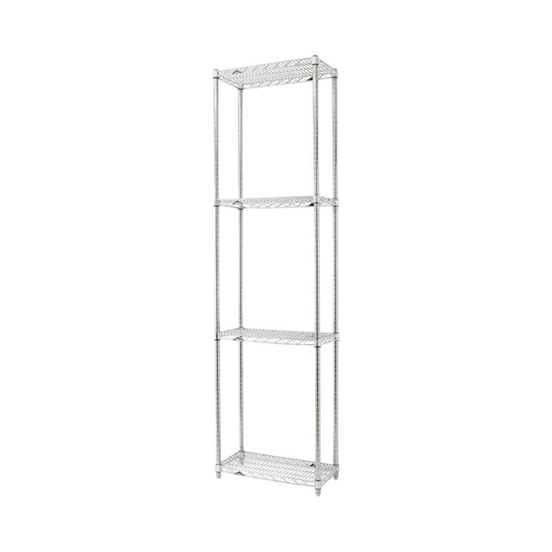 STAINLESS ERECTA SHELF(ステンレス エレクター シェルフ)。奥行360mmシリーズ。サイズ：359×605×H2197mm材質：18-8ステンレス品番：137599商品コード00502948サイズ359×605×H21...