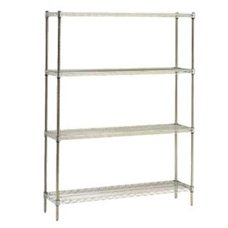 STAINLESS ERECTA SHELF(ステンレス エレクター シェルフ)。奥行460mmシリーズ。サイズ：460×605×H1384mm材質：18-8ステンレス品番：137652商品コード00502995サイズ460×605×H13...