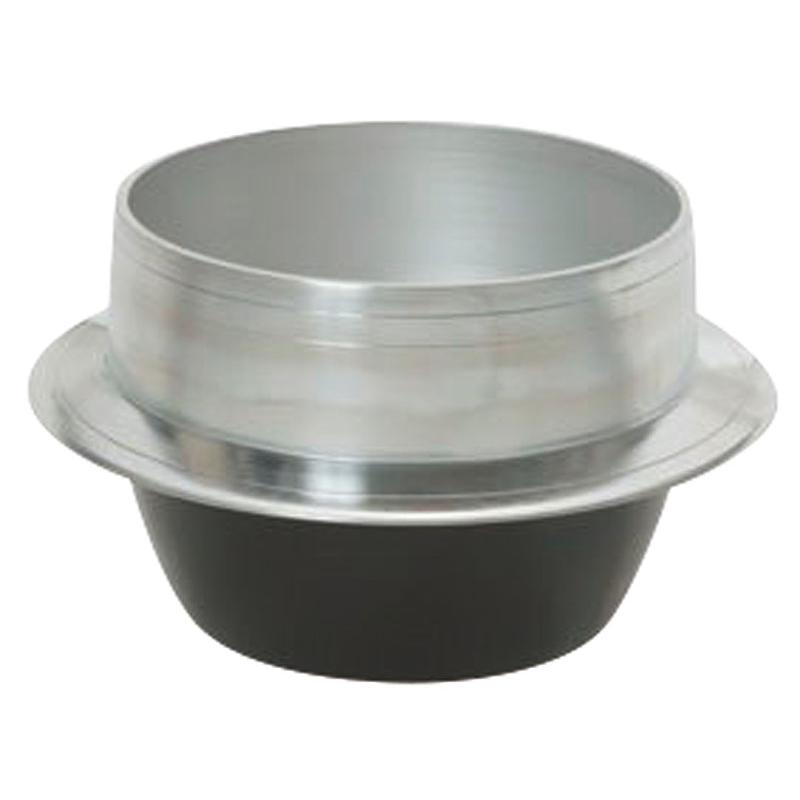 昔ながらの炊飯釜。サイズ：[外寸]25.8cm材質：アルミ鋳物品番：606331商品コード00506478サイズ[外寸]25.8cm材質アルミ鋳物関連商品(ケース)アルミ羽釜26cmカン無 1点・注意事項：モニターの発色によって色が異なって...