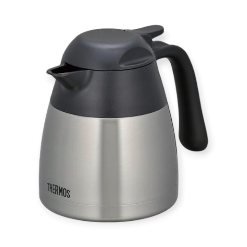 ステンレスの素材を生かしたシンプルなデザインの卓上ポット。ドリンクの保温も保冷もできる魔法瓶構造機能がついた優れものです。温かい飲み物は温かいまま、冷たい飲み物は冷たいまま、長時間持続します。らくらく注げるワンタッチ・レバー(中せん)。大き...