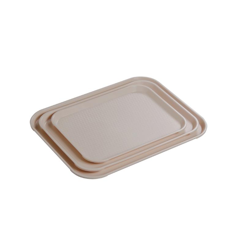 軽くて扱いやすいトレーです。サイズ：265×345mm材質：ポリプロピレンメーカー品番：605805商品コード00510365サイズ265×345mm材質ポリプロピレン関連商品(ケース)キャンブロファーストフードトレー1014FF-CBクラ...