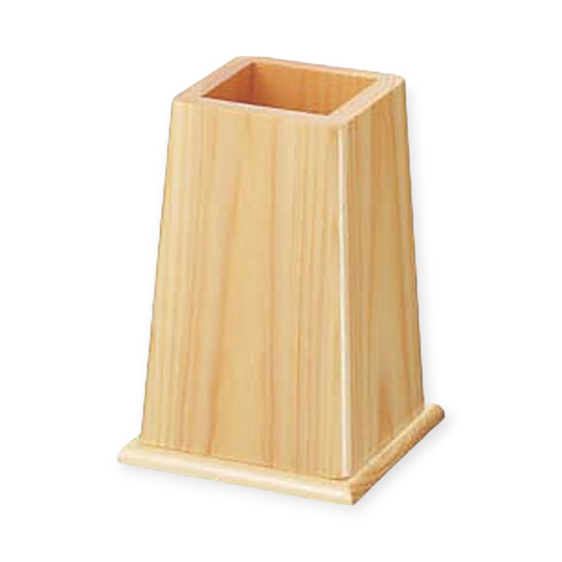 温かみのある木製箸立て。サイズ：98×98×H142mm材質：ひのき品番：187005商品コード00512543サイズ98×98×H142mm材質ひのき関連商品(ケース)ひのき箸立 1点・注意事項：モニターの発色によって色が異なって見える場...