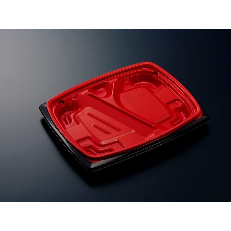 しっかり側面外篏合できる弁当容器です。サイズ：241×195×30mm材質：CT重量：18g容量：271ml品番：502476商品コード00689625メーカー名中央化学サイズ241×195×30mm材質CT重量18.00g容量271ml電...