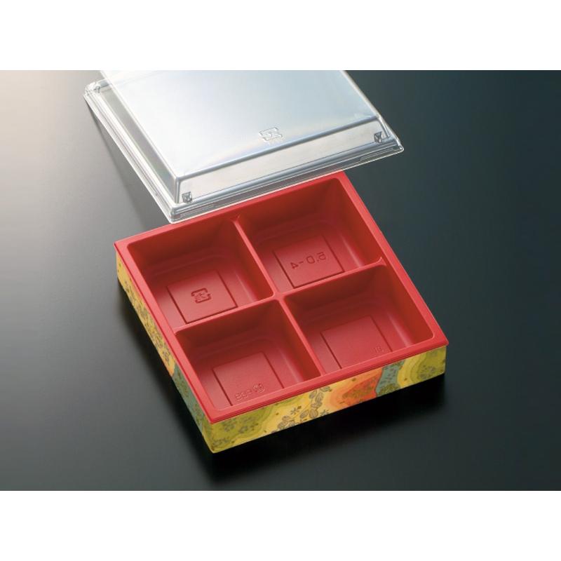 馴染み深い折箱タイプ！外嵌合蓋つき。サイズ：150×150×30mm材質：PSP重量：22g容量：40g原産国／製造国：日本品番：671529シリーズ名：CWH商品コード00710190メーカー名中央化学サイズ150×150×30mm材質P...