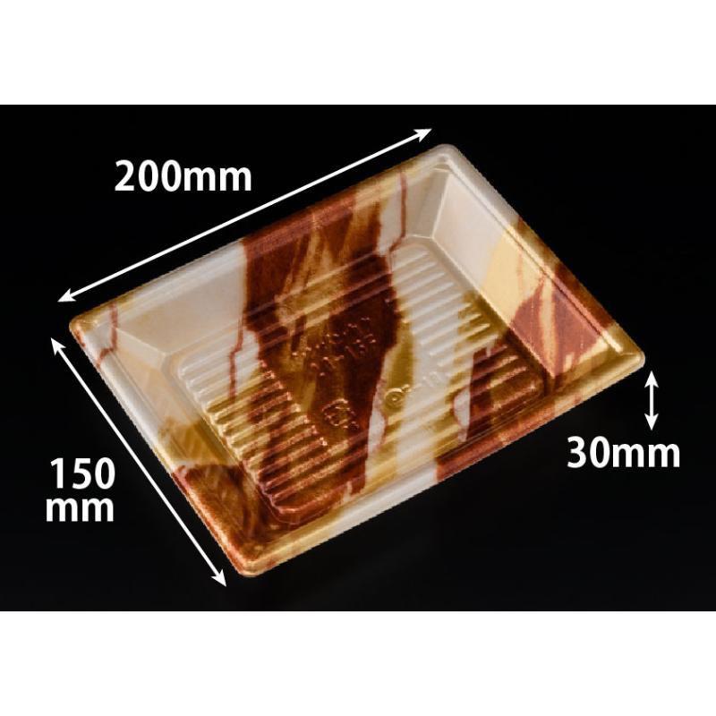 お寿司、お刺身に。フタは別売り。使い易い定番容器。サイズ：200×150×30mm材質：PSP重量：5.8g原産国／製造国：日本商品コード00758122メーカー名リスパックサイズ200×150×30mm材質PSP重量5.80g電子レンジ不...