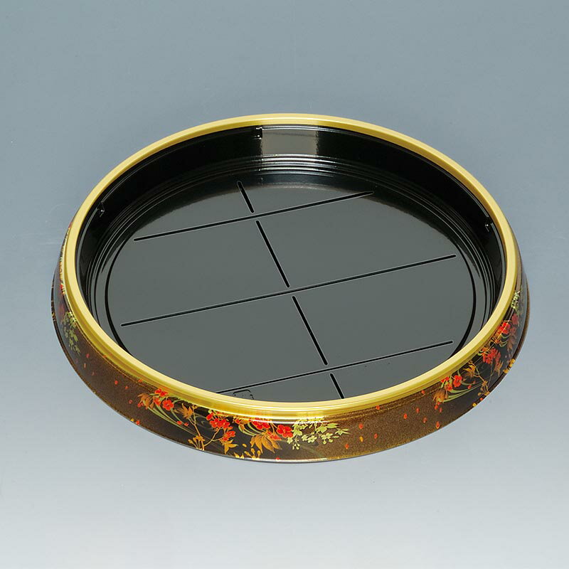 本物を食卓に！高級感ある見栄え、中身が沈まない舞台形状でボリューム感アップ。リブなし蓋が中身をハッキリと見せます。目盛り線が盛付けの作業効率を上げます。サイズ：φ324×36mm材質：HIPSラミ重量：55g原産国／製造国：日本品番：073...