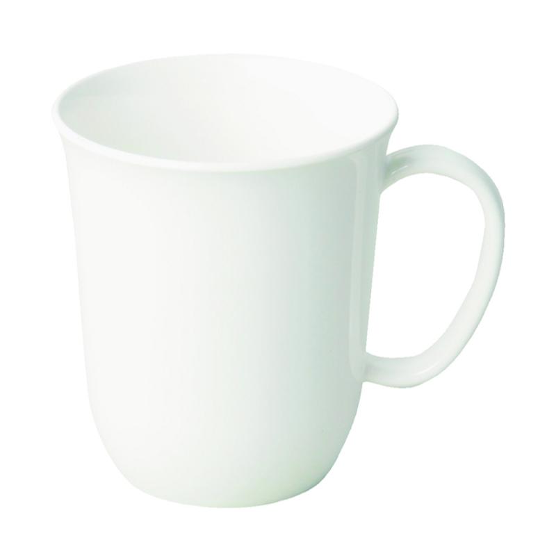 軽くて割れない樹脂製のマグカップ。サイズ：110×85×95mm材質：PET樹脂商品コード00777187メーカー名パール金属サイズ110×85×95mm関連商品(ケース)あつかいやすいマグカップ(ホワイト) 6点・注意事項：モニターの発色...