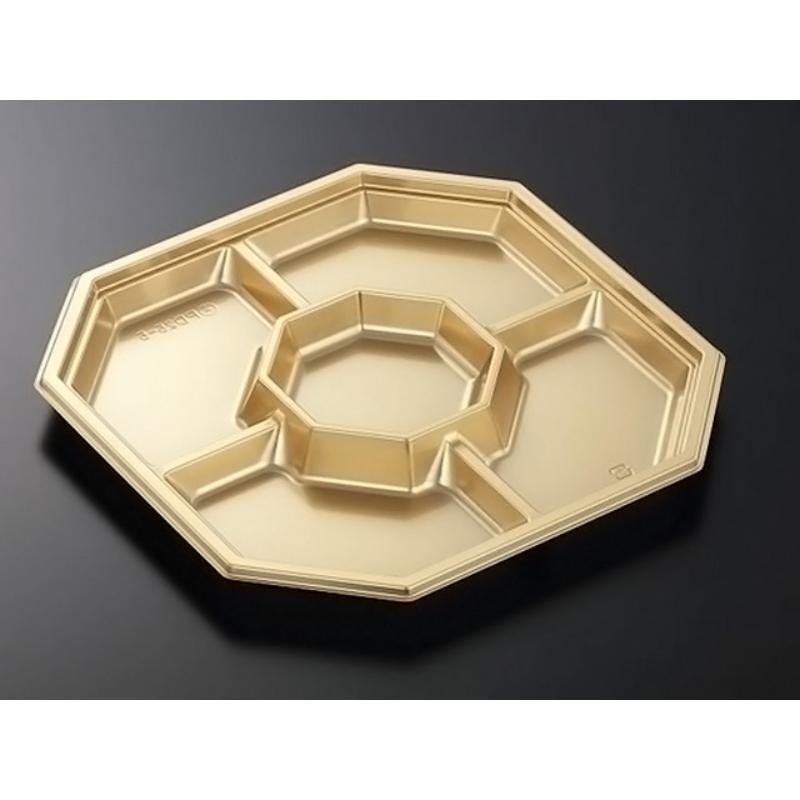 本体のみです。仕様変更により、本体の裏色が白から黒になりました。※蓋は別売り。サイズ：250×250×22mm材質：HIPS重量：36g容量：[両端各仕切]130ml/[中央仕切]80ml原産国／製造国：日本品番：34405商品コード007...