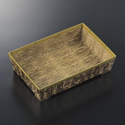 積み重ね可能なecoな紙製寿司容器。紙の質感を生かしたシンプルなデザインで食材を上品に華やかに見せます。※蓋は別売り。サイズ：174×118×43mm材質：紙重量：21g原産国／製造国：中国品番：183483商品コード00778738メーカ...