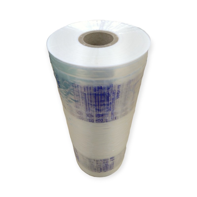 製品を直接包んで破損から守るバブルタイプの緩衝材。少ない隙間を埋めることも可能。サイズ：[巻サイズ]φ168×408mm、[フィルム仕様]フィルム巾400mm、バブルサイズ15mm、ミシン目220mm、厚さ20μ、巻長さ400m材質：LDP...