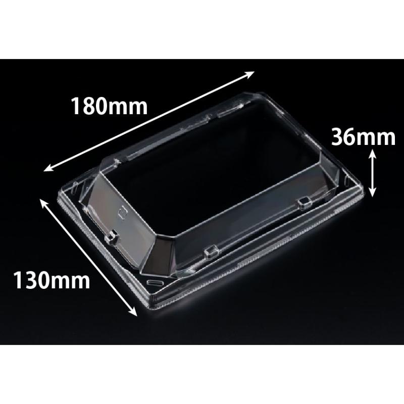 お寿司に。小さなお寿司がギュっとおさまる「おさめ盛」！※本体は別売り。サイズ：180×130×36mm材質：バイオPET重量：7.9g原産国／製造国：日本商品コード00785205メーカー名リスパックサイズ180×130×36mm材質バイオ...