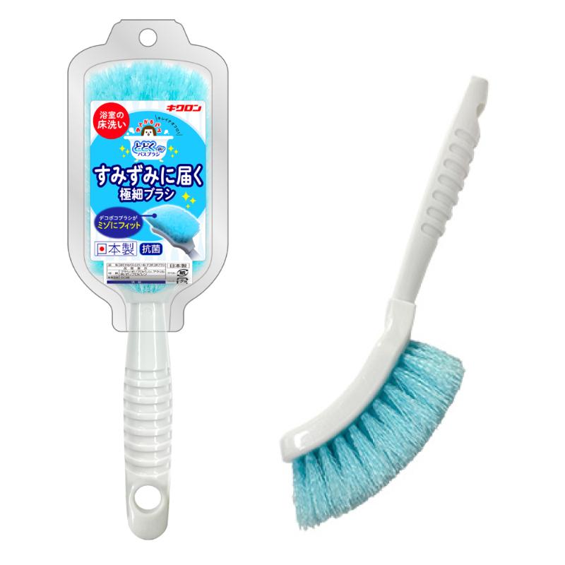 毛先を細かくデコボコに加工したブラシが床の凸凹や複雑な形状の蛇口まわりの汚れを落とします。サイズ：70×70×270mm材質：[ブラシ]ポリプロピレン、アクリル[柄]ポリプロピレン重量：125g原産国／製造国：日本品番：394000商品コー...