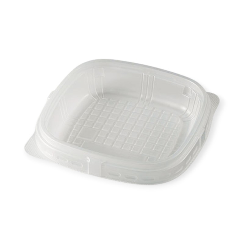 具材を分けたいときに便利。スクエア型の紙容器用中皿。サイズ：135×135×29mm材質：PP重量：8.4g容量：約240g原産国／製造国：中国メーカー品番：59957商品コード00801554メーカー名ケーピープラテックサイズ135×13...