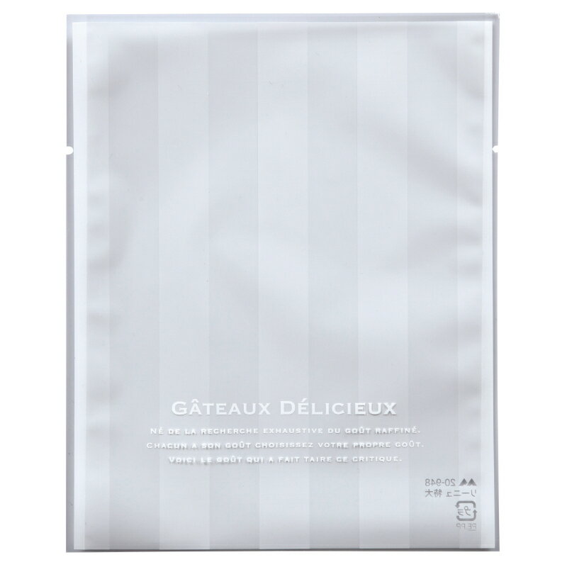 ストライプ柄がかわいらしい、脱酸素剤対応の個包装袋です。焼きドーナツなどを入れるのにおすすめです。サイズ：巾135×底マチ80×160(200)Hmm材質：バリアOP/DL/LLDPE重量：2.1g原産国／製造国：日本商品コード008006...