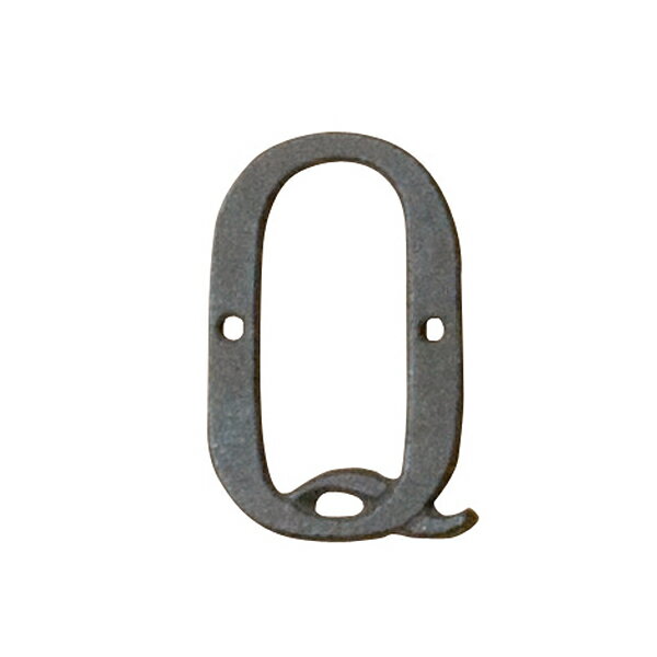 アンティーク調で趣のあるオールドな雰囲気の切文字です。ビス穴があいていますので壁面や木製ボード等の設置も簡単です。※ビスは別途ご用意ください。※高温多湿の場所で使用するとサビが発生する可能性があります。サイズ：80×50×5mm、[ネジ穴]...