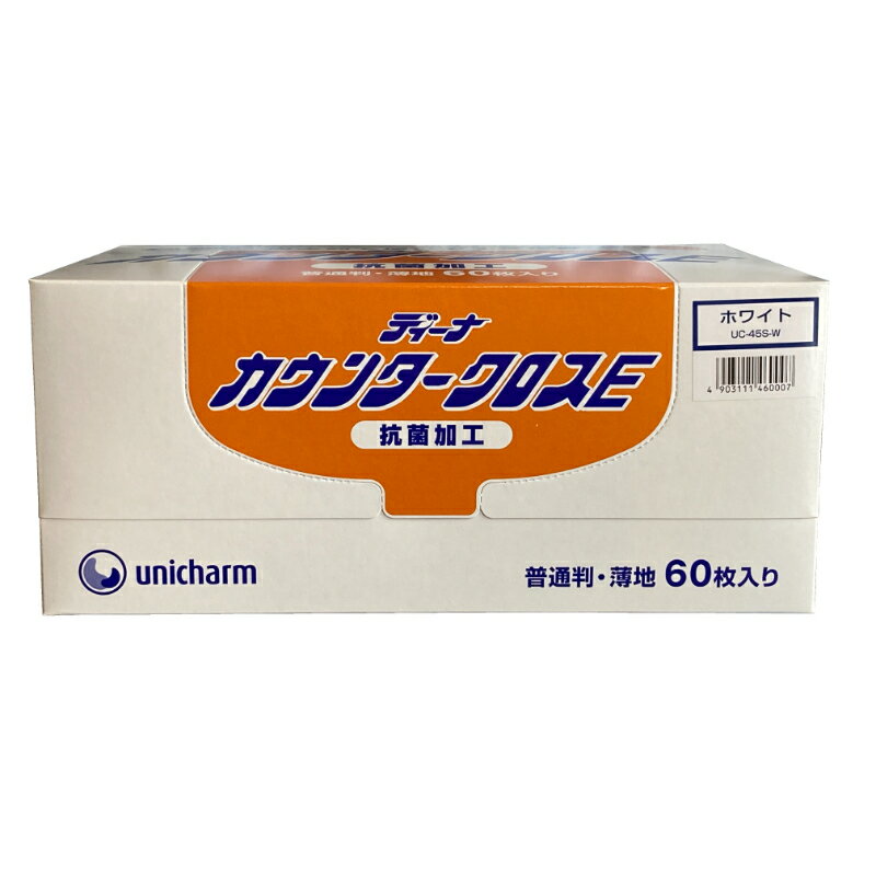 抗菌加工で使いやすいクロス。サイズ：610×320×2.5mm材質：不織布(レーヨン・ポリエステル)、有機系抗菌剤原産国／製造国：日本品番：46000商品コード00360928メーカー名ユニ・チャームサイズ610×320×2.5mm材質不織...