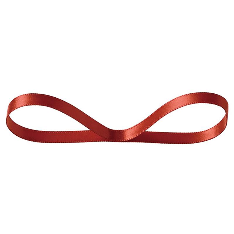 ツヤのあるスカーレットの両面サテンリボン(6mm幅)です。リボンの表裏を気にせず結べるのでリボン結びが苦手な方にも使いやすく、ラッピング時間を短縮できます。高級感のあるシックな色合いがギフトをワンランクアップさせてくれます。リボンリールに巻...