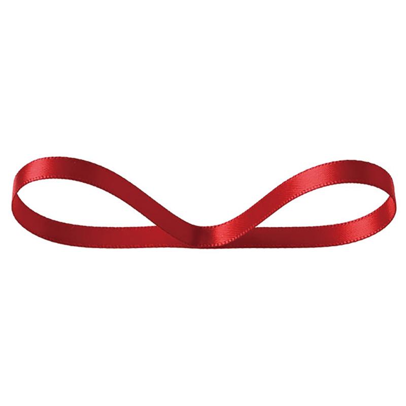 ツヤのある赤の両面サテンリボン(6mm幅)です。リボンの表裏を気にせず結べるのでリボン結びが苦手な方にも使いやすく、ラッピング時間を短縮できます。高級感のあるシックな色合いがギフトをワンランクアップさせてくれます。リボンリールに巻いた状態で...