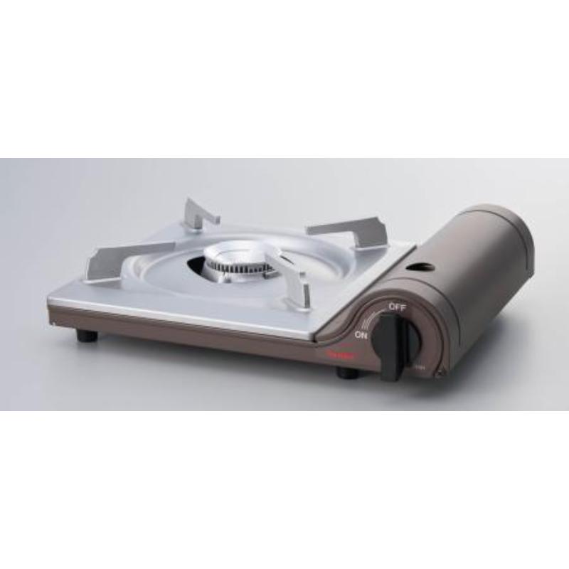 シンプルなデザインの薄型こんろ。薄型でお鍋の具材が取りやすい。ムダ火を抑制するタテ型炎口バーナーを採用。回しやすい点火つまみ。空間に溶け込むカラーとマットな質感。サイズ：328×275×84mm材質：鋼板、耐熱アルミダイカスト、ABS樹脂重...