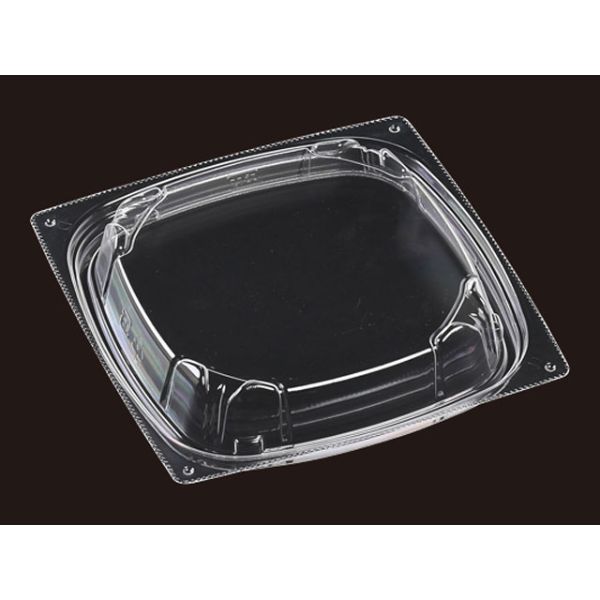 MFPパステシリーズの蓋です。カチッとはまる嵌合タイプ。※本体は別売り。サイズ：158×158×28mm／材質：OPS／重量：7g商品コード00306072メーカー名エフピコ重量7.00g電子レンジ不可種別蓋のみ関連商品(バラ)T-パステ1...