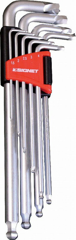 ●先端のツイスト効果でなめてしまったネジでも回すことが可能。 ●ロング＋ボール付きタイプ。 セット内容/付属品 ツイストロングボールヘックスレンチ：1.5・2・2.5・3・4・5・6・8・10mm 注意事項：※ボールポイント部では本締めでき...