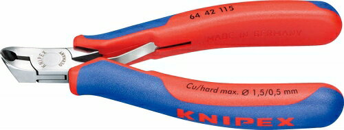●ヘッド仕上げ：鏡面磨き ●ハンドル仕様：コンフォート ●スタイル：27°アングルのショートヘッド斜カッター ●切断面：小さい傘状 ●切断能力（軟線；φmm)：1.5 ●切断能力（中硬線；φmm)：1.0 ●切断能力(硬線；φmm)：0.5...