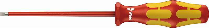 ●先端サイズ(mm)：0.5×3.0 ●軸長(mm)：100 ●全長(mm)：181 ●160 iシリーズ。 ●迅速かつスムーズな作業を実現するマルチコンポーネント。 ●クラフトフォームプラスハンドルを備えたWera VDEドライバーは、ハ...