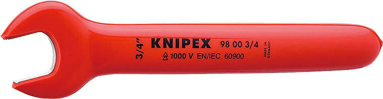 ●ハンドル仕様：1000V絶縁 ●ヘッドアングル(°)：15 ●ツール本体仕上げ：クロムメッキ ●対辺(S；inch)：3/4 ●最大長さ(I；mm)：190.5(7inch) ●最大ヘッド幅(b；mm)：47 ●最大ヘッド厚さ(a；mm)...