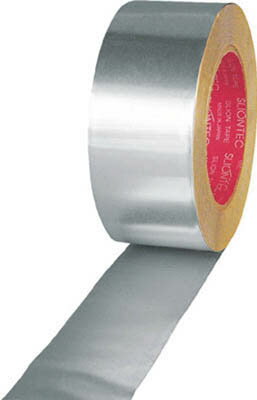 ●耐熱性を備えた厚さ0.05mmのアルミ箔基材（ツヤあり）の片面に、耐候性に優れた合成樹脂系粘着剤を塗布しました。●国土交通省仕様適合品です。●冷凍コンテナ補修用、空調ダクト・保温材目地シール用。●色:シルバー●幅(mm):50●長さ(m)...