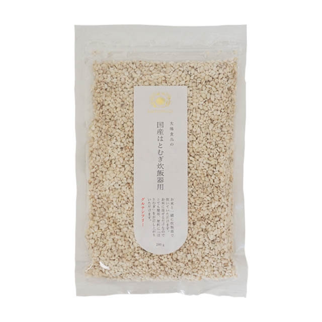 国産はとむぎ100％使用。 精白したはとむぎを、お米ほどの大きさに割っています。 お米と一緒に炊飯器で炊いていただけます。 お米に混ぜるだけなのでとても簡単、便利に「はとむぎ」をお召し上がりいただけます。 グルテンフリー。 ■名称:はとむぎ...