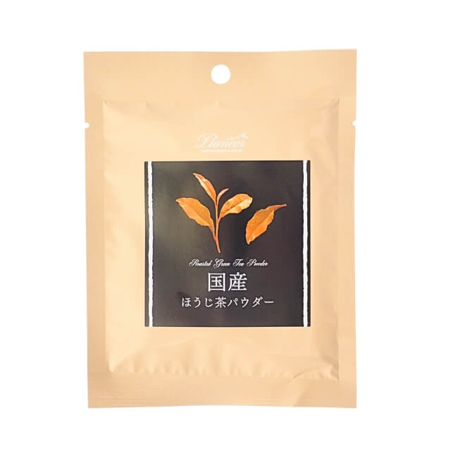 芳ばしいほうじ茶の香りを楽しめます。 生地に練り込んだり、プリンやアイスクリームなどの冷菓にもおすすめです。 ■名称:製菓材料 ■原材料名:緑茶（国産） ※本品製造工場では、卵・乳成分・小麦・くるみを含む製品も製造しています。 ※コンタミ表...