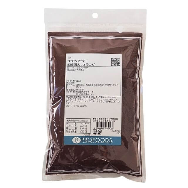 良質なカカオ豆から作られた、オランダ産の純ココアです。細かい粒子、一定に保たれた色調は、繊細さが求められるお菓子作りに最適です。製菓材料としてはもちろん、パン作り、お好みで砂糖とミルクを混ぜて、ドリンクとしてもお召し上がりいただけます。 コ...