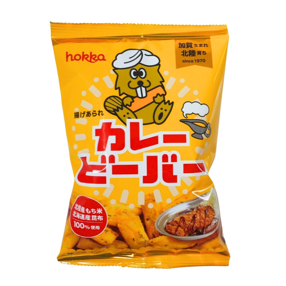 北陸で愛され続けるソウルフード！ サクサクの食感に、スパイシーなカレーのコクと昆布の旨みが効いています。 辛すぎないので、お子様にも喜ばれています。 北陸産もち米・北海道産昆布 100％使用。 ■名称:米菓 ■原材料名:もち米（北陸産）、植...