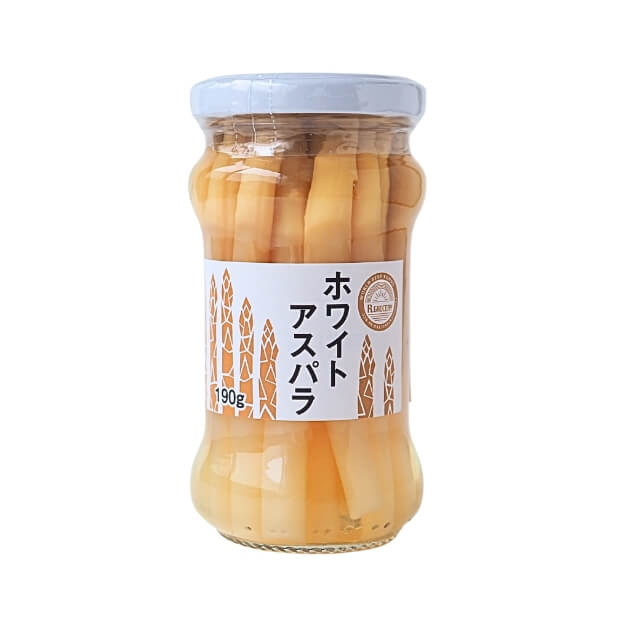 ペルー産のホワイトアスパラガスを新鮮なうちに瓶詰しました。短めで食べやすく調理も簡単。日常の食卓に彩りを添える一品です。 ■名称:アスパラガス・水煮(ホワイト) ■基部の太さ:小（S） ■原材料名:ホワイトアスパラガス、食塩/pH調整剤 ■...