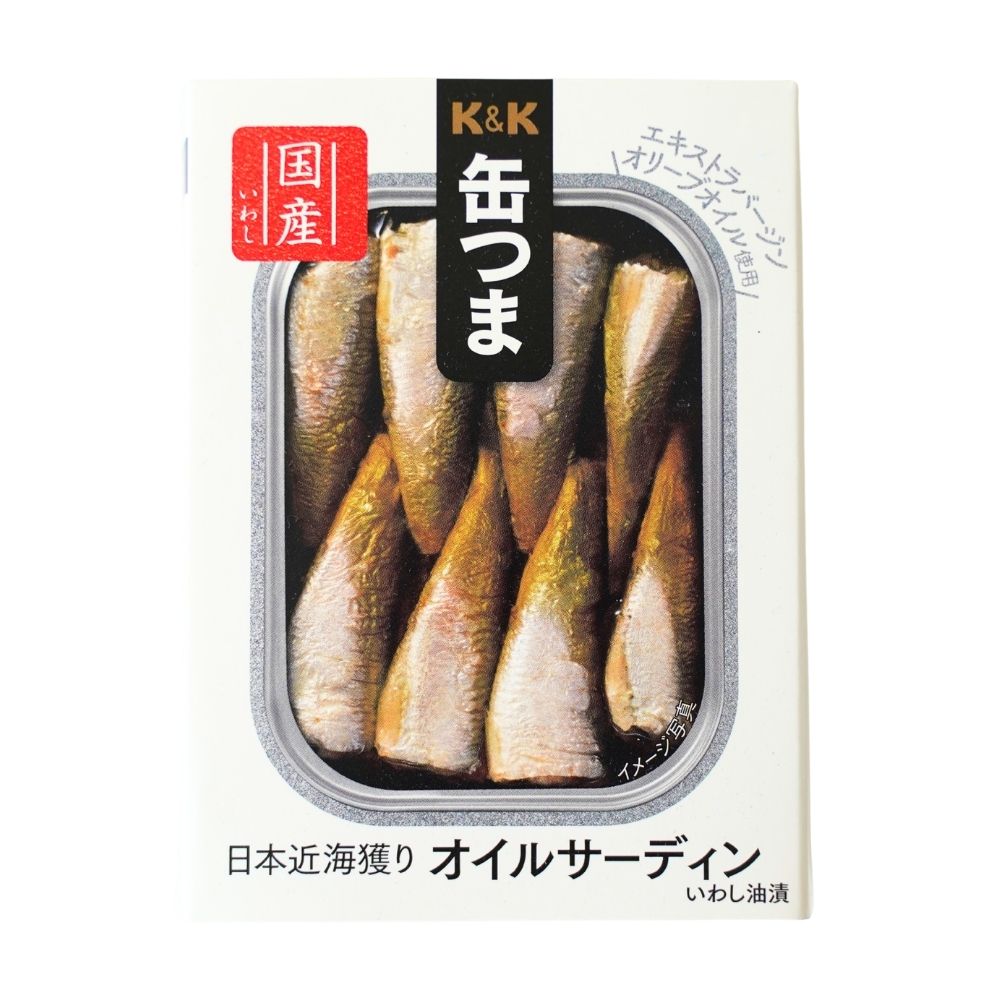 日本近海で獲れた新鮮ないわしを使用。塩とエキストラバージンオリーブオイルで仕上げた逸品です。 日本酒や白ワイン、ウイスキーによく合います。 ■名称:いわし油漬 ■原材料名:いわし(国産)、オリーブ油、食塩 ■内容総量:105g(固形量:75...