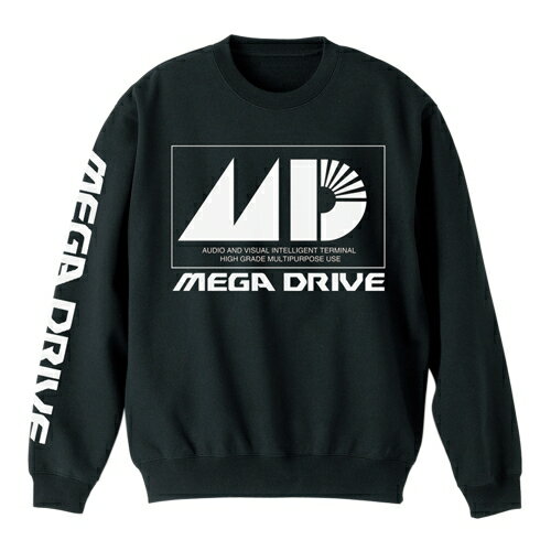 商品名 メガドライブ トレーナー BLACK 登場作品 メガドライブ コピーライト (C)SEGA 製品仕様 Sサイズ：着丈62cm / 身幅52cm Mサイズ：着丈66cm / 身幅55cm Lサイズ：着丈70cm / 身幅58cm XL...